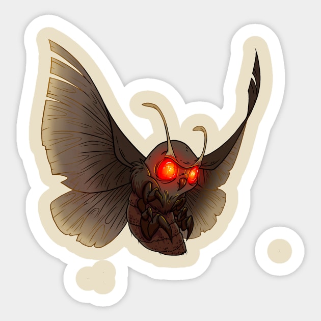 Cryptid Collection: Mothman - Fallout 76 - Sticker | TeePublic