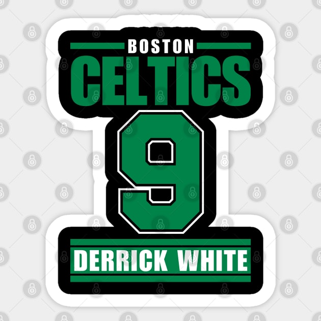 Boston Celtics Derrick White 9 Basketball - Boston Celtics - Sticker ...