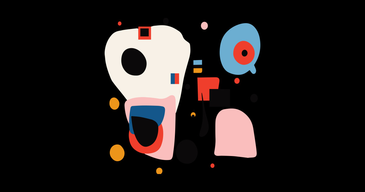 Surreal Shapes (Miro Inspired) - Miro - Sticker | TeePublic