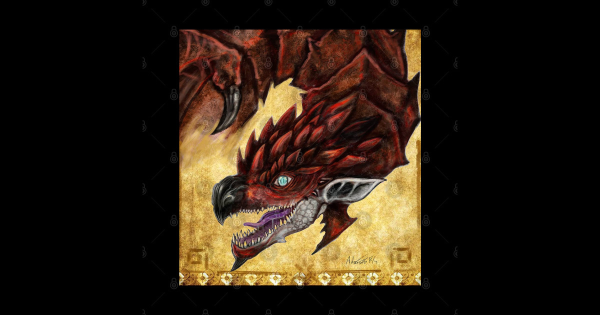 Rathalos monster hunter - Monster Hunter Art - Sticker | TeePublic