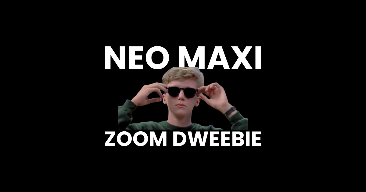 Neo Maxi Zoom Dweebie - Breakfast Club - Sticker | TeePublic