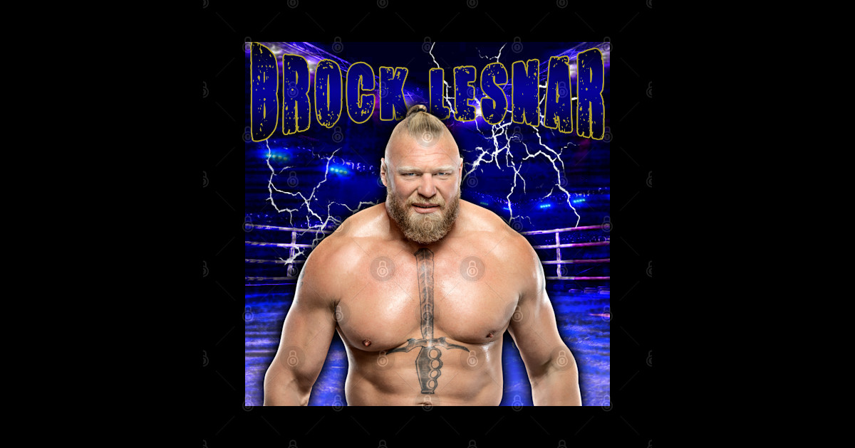 BROCK LESNAR - Player - Sticker | TeePublic