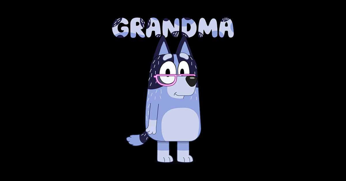 Bluey And Bingo Grandma Vintage Cartoon - Bluey - Shorts | TeePublic