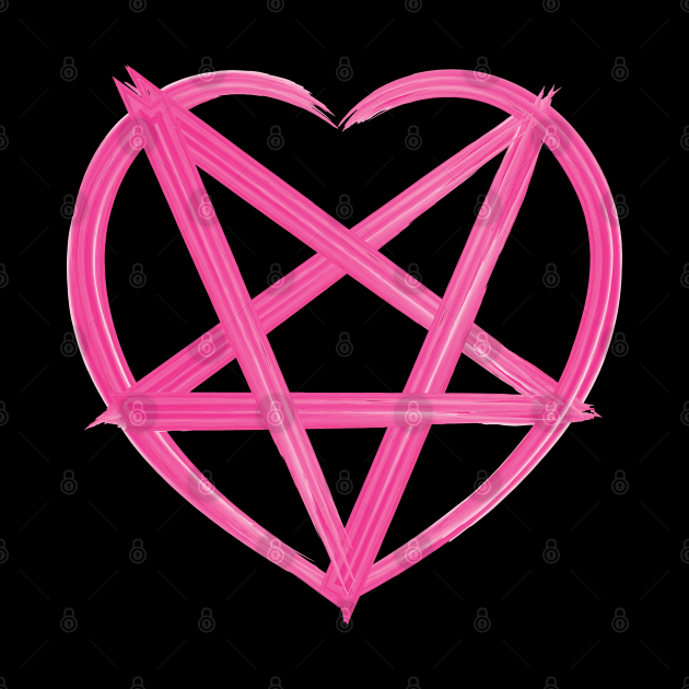 Pentagram LOVE - Pentagram - Tapestry | TeePublic