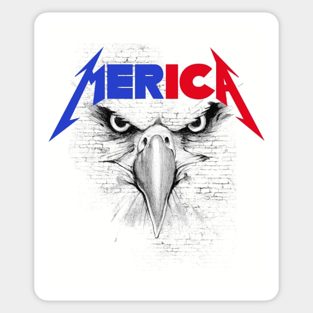 Merica - America - Sticker | TeePublic