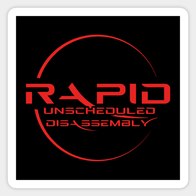 Rapid Unscheduled Disassembly - Spacex - Sticker | TeePublic