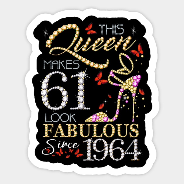 Womens Made In 1964 61 Years Old Birthday Est 1964 - 61st Birthday ...