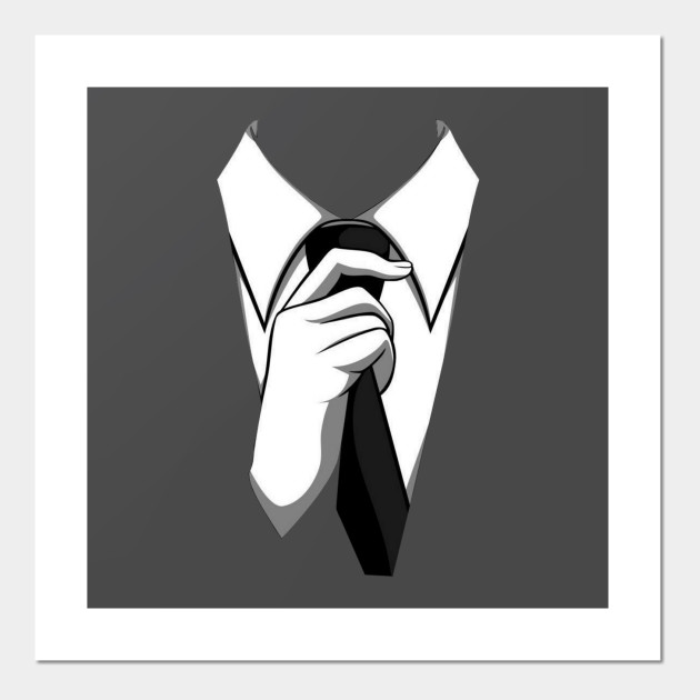 Anonymous suit - Anonymous Tie Suit - Posters and Art Prints | TeePublic