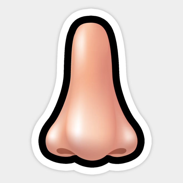 Big comical nose - Nose - Sticker | TeePublic