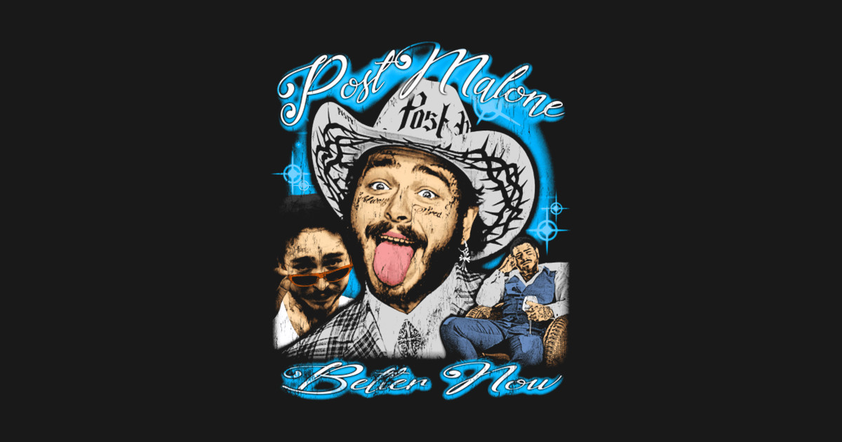 Tour Vintage Concert Country Logo Posty Singer Fan - Post Malone - T ...