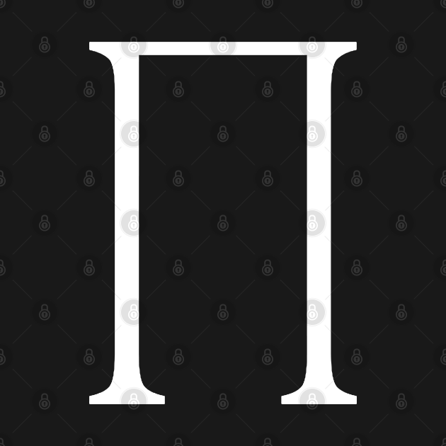 pi product symbol in mathematics dark version - Mathematics - T-Shirt ...