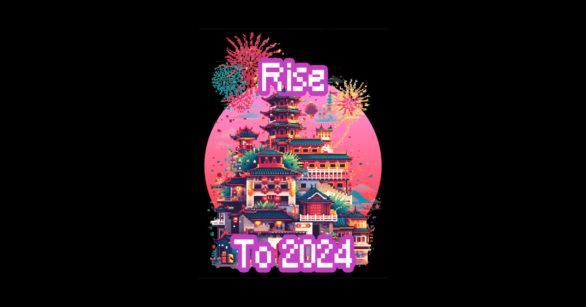 Chinese New Year: Rise to 2024 with Pixel Art Fireworks - Chinese New ...