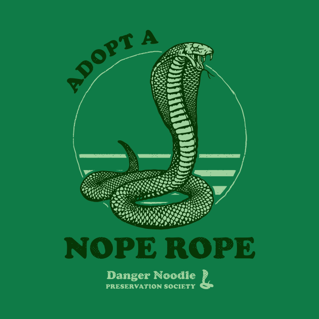 Adopt A Nope Rope - Funny Snake - Pillow | TeePublic