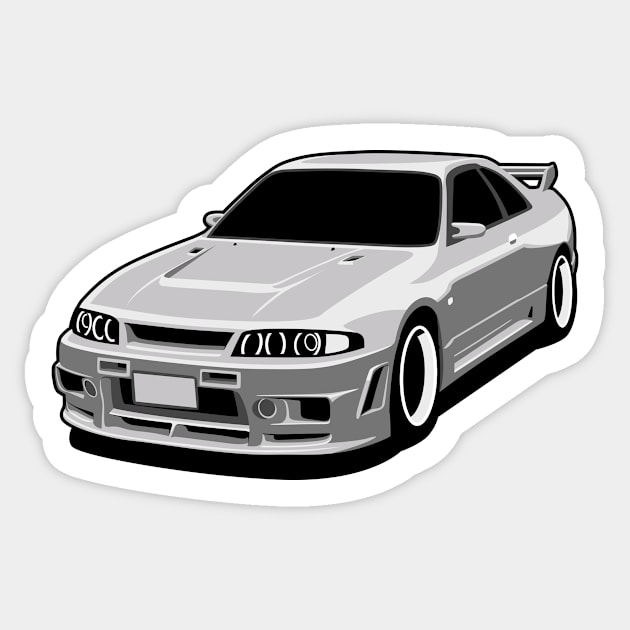 Nissan Skyline GTR R33 - Nissan Skyline Gtr R33 - Sticker | TeePublic