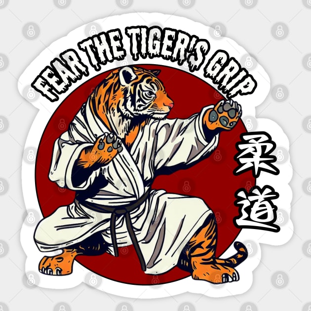 Fear the tiger's grip - Bengal Tiger - Sticker | TeePublic