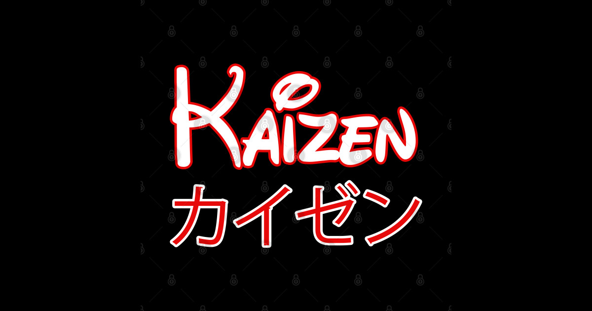 kaizenカイゼン - Kaizen - Sticker | TeePublic