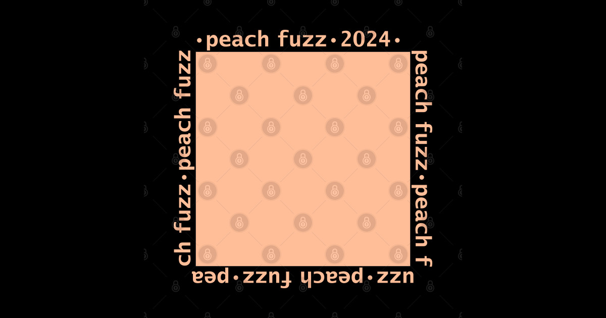 Peach Fuzz Color of the Year 2024 Swatch - Peach Fuzz - Sticker | TeePublic