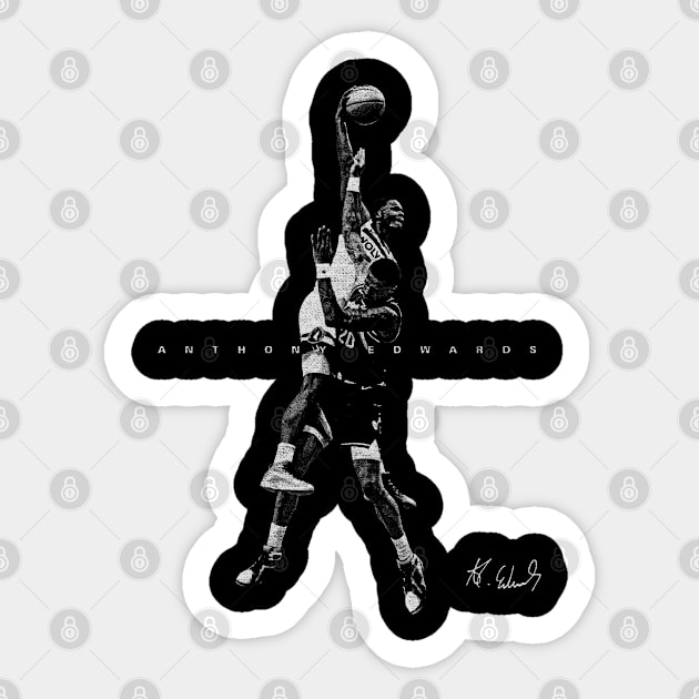Anthony Edwards - Anthony Edwards - Sticker | TeePublic