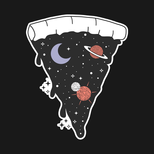 Space Pizza - Pizza - T-Shirt | TeePublic