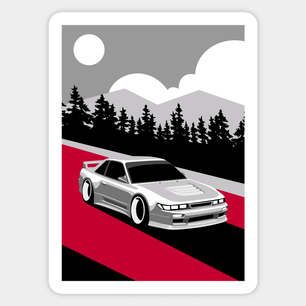 NISSAN SILVIA S13 - Nissan Silvia S13 - Sticker | TeePublic