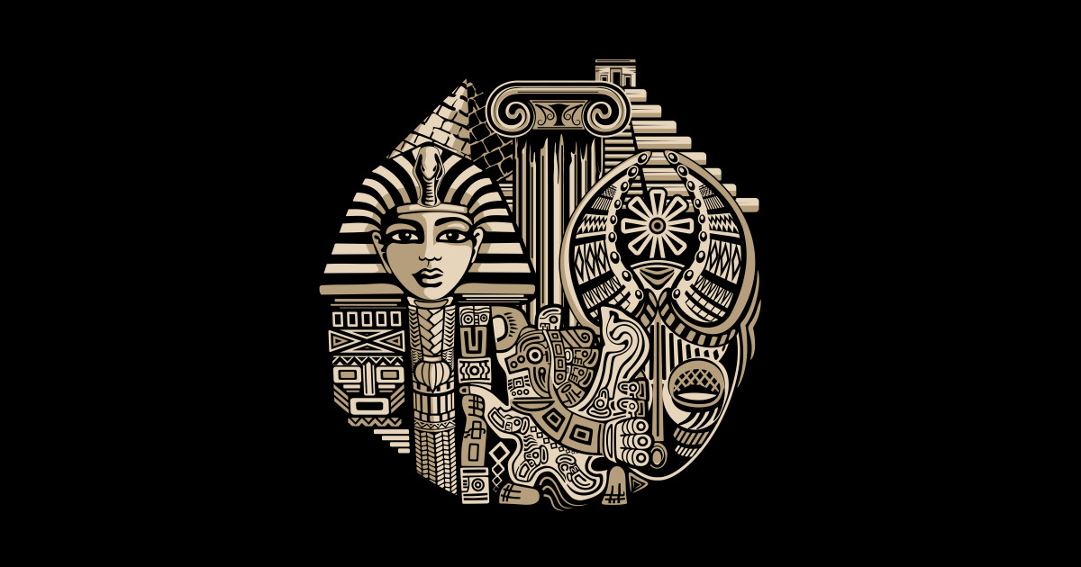Ancient Historical Symbols Tattoo Style Ethic and Tribal Art - Ancient ...