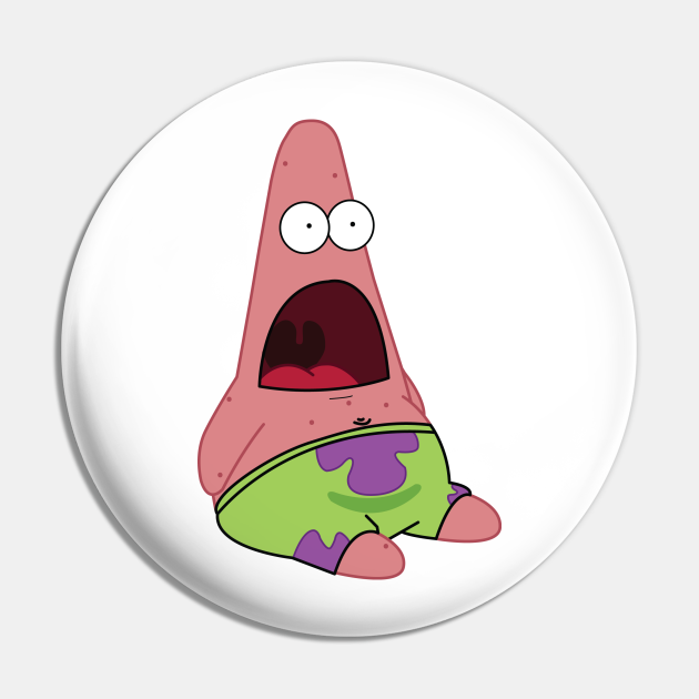 Shocked Patrick - Funny Spongebob Patrick Star Meme T-Shirt Sticker ...
