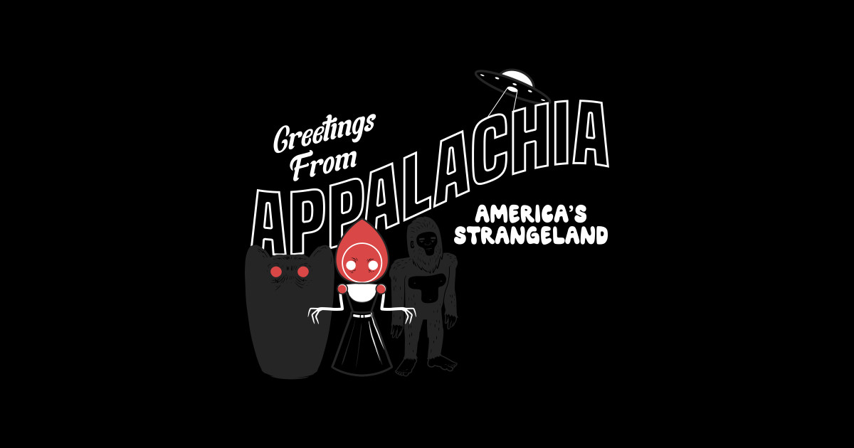 Greetings From Appalachia, America's Strangeland - Cryptids - Sticker ...