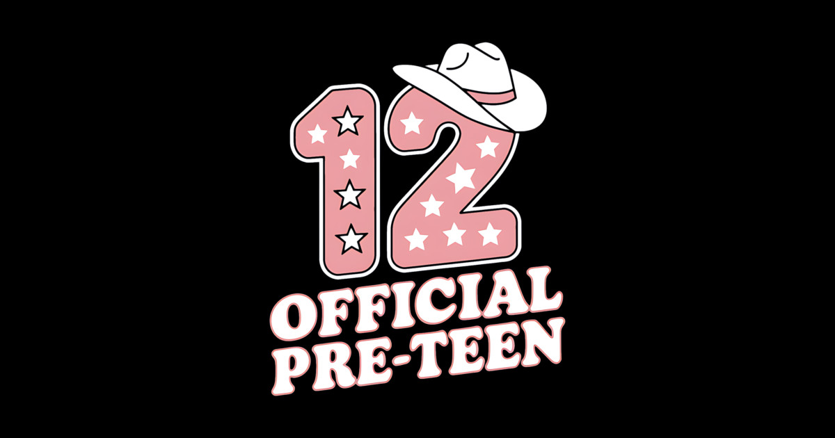 12 Official Pre-Teen 12th Birthday Girl - 12 Official Pre Teen 12th ...