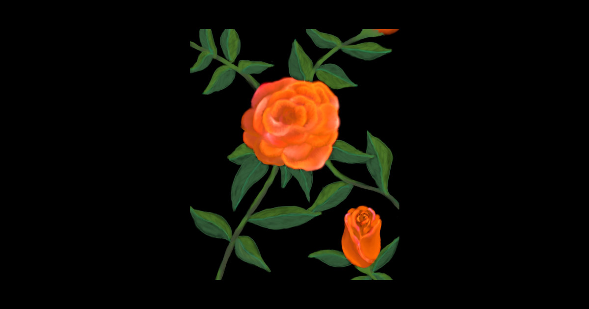 Peach roses - Peach - Sticker | TeePublic