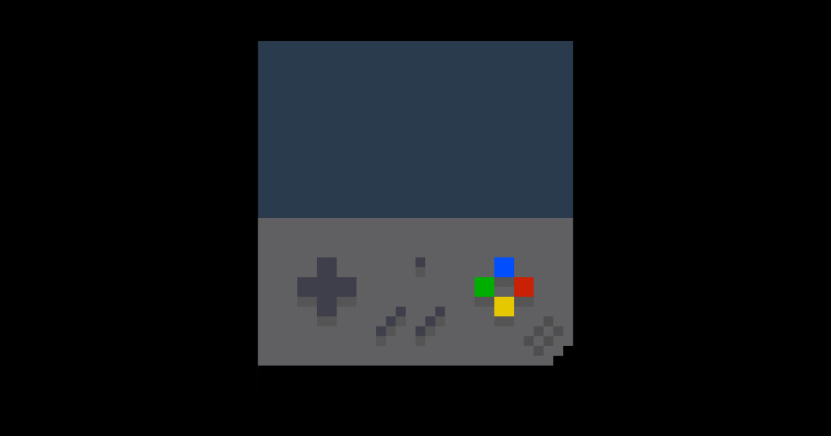 Retro Handheld Video Game Emulator (Black) - Retro - Sticker | TeePublic