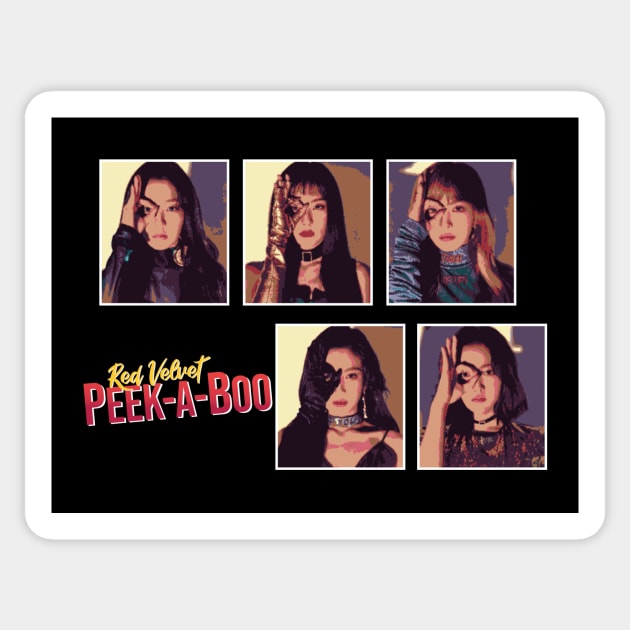 Red Velvet Peek-A-Boo - Red Velvet - Sticker | TeePublic