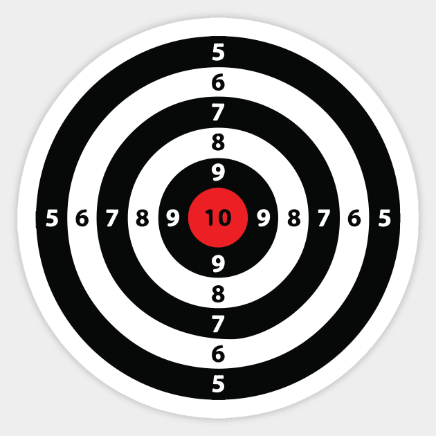 Target - Red Dot - Target - Sticker | TeePublic