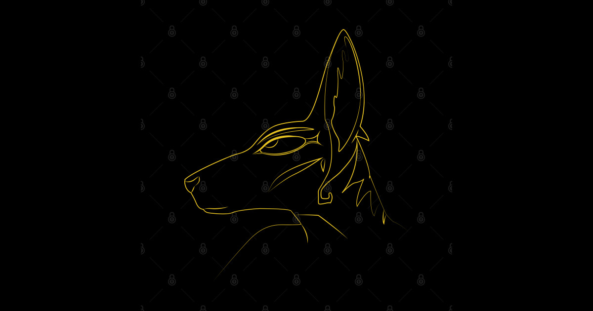 Anubis - Outline - Anubis - Sticker | TeePublic
