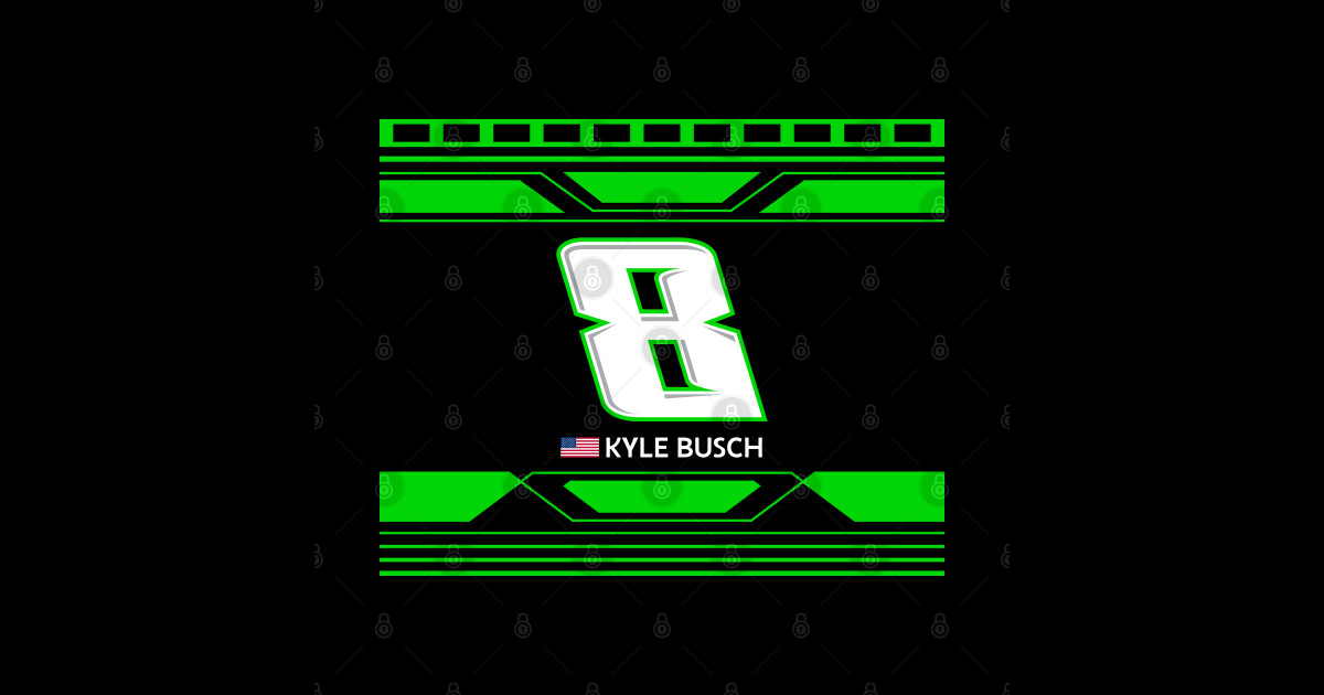 Kyle Busch #8 2024 NASCAR Design - Kyle Busch - Sticker | TeePublic