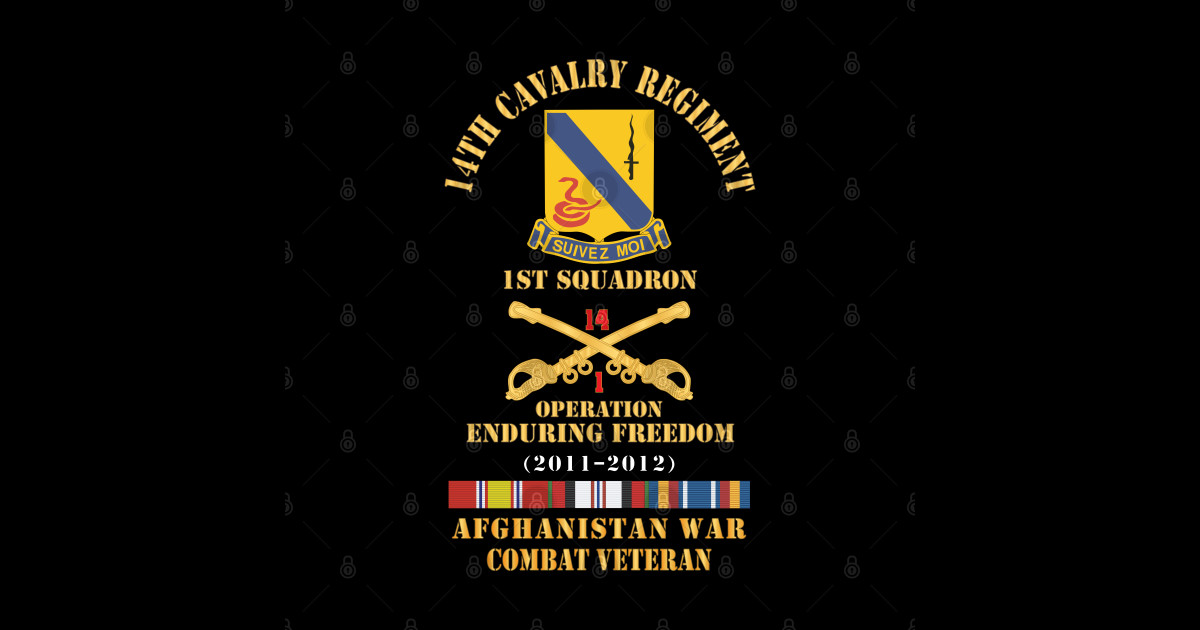 Army - 14th Cavalry Regiment w Cav Br - 1st Squadron - OEF - 2011-2012 ...