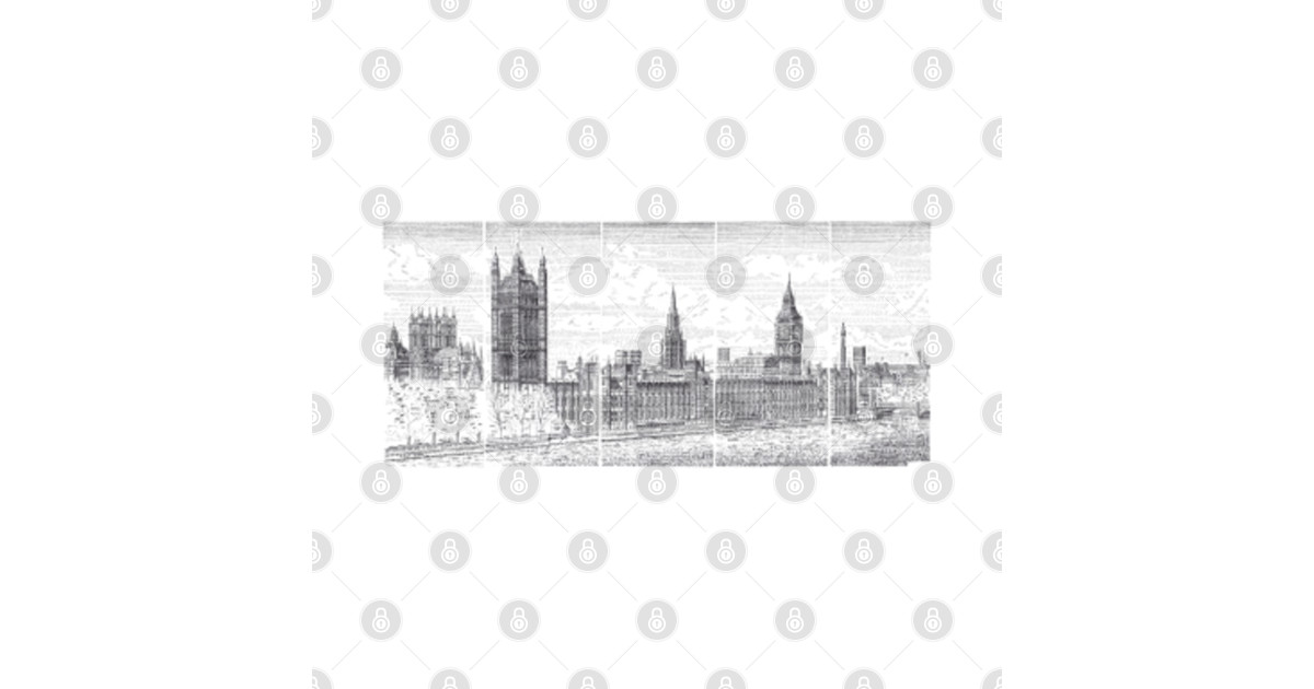 Typewriter Art: The Palace of Westminster - Typography - T-Shirt ...