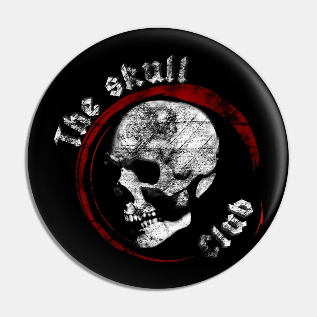 The Skull Club - Homo sapiens Ver.1 Grunge - Skulls - Pin | TeePublic