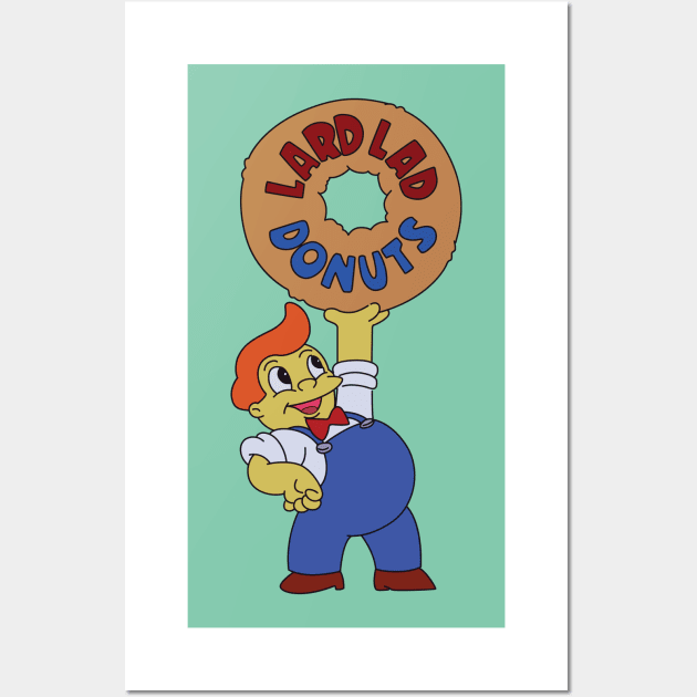 Lard Lad Logo - Simpsons - Posters and Art Prints | TeePublic