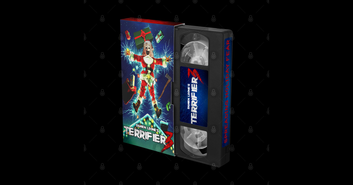 Terrifier 3 - Christmas Vacation (VHS) - Terrifier 3 - Tapestry | TeePublic