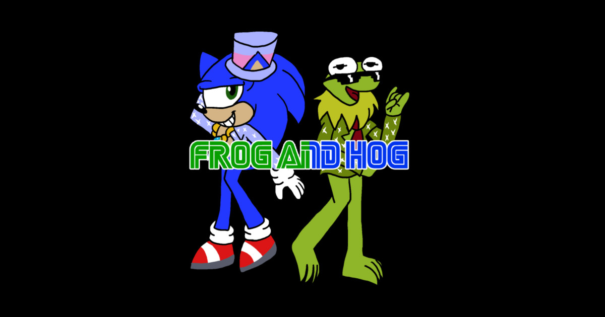 Frog and Hog - Sonicandkermit - Sticker | TeePublic