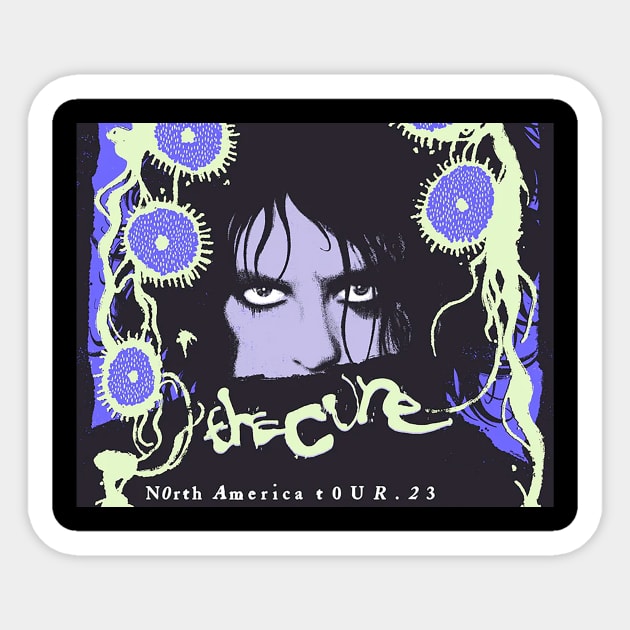 The Cure north america tour - Tour - Sticker | TeePublic