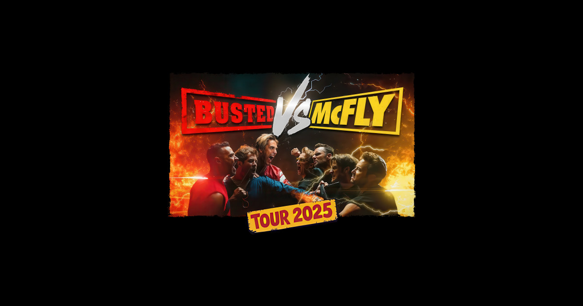Busted vs McFly 2025 Tour - Busted Vs Mcfly - Bag | TeePublic