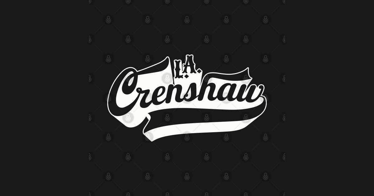 Los Angeles Crenshaw lettering - Crenshaw LA - L.A. Crenshaw Logo - Los ...