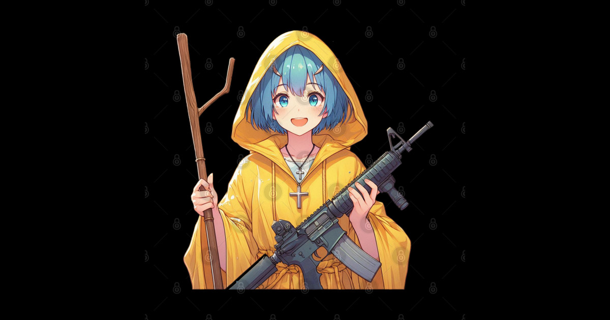 Luce tacticute waifu - Tactical - Sticker | TeePublic