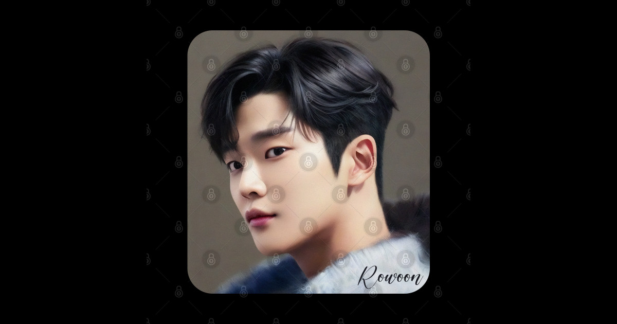 Rowoon SF9 로운 fan art portrait - Rowoon - Magnet | TeePublic