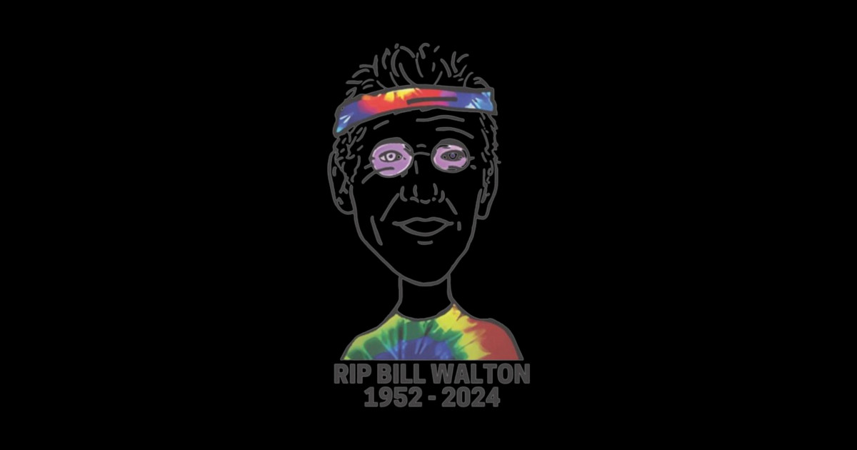 RIP Bill Walton - Bill Walton - Sticker | TeePublic