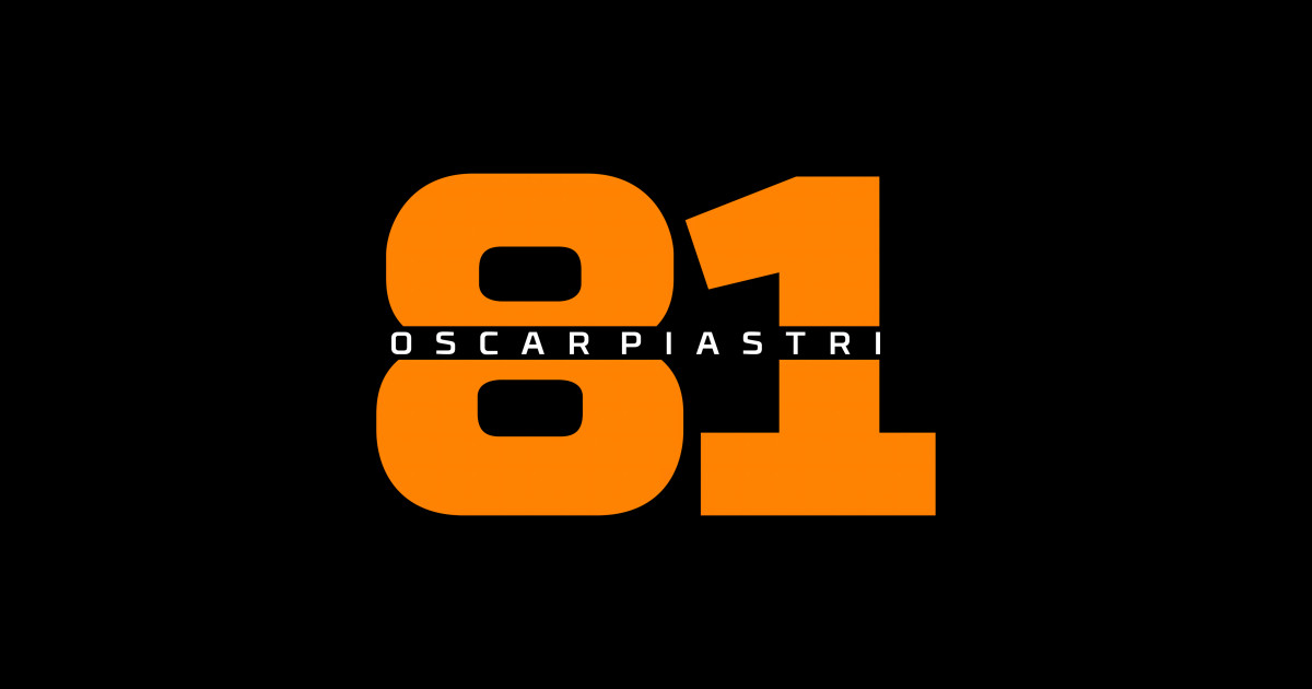 Oscar Piastri F1 Number 81 Logo Monogram - Piastri - Sticker | TeePublic