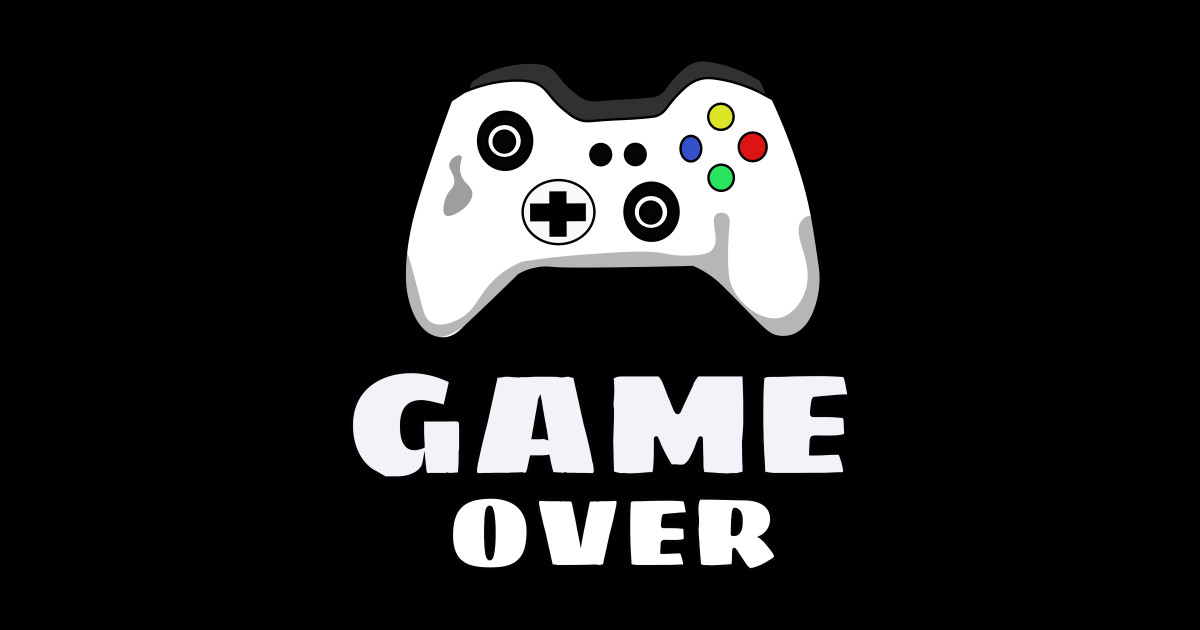 GAME OVER - Game Over - Sticker | TeePublic