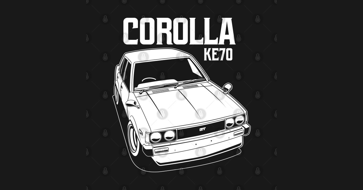 Corolla KE70 Monochrome - Corolla - T-Shirt | TeePublic