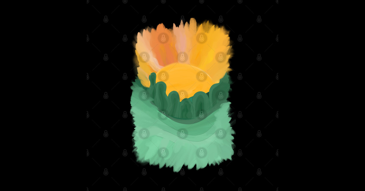 Summer sunset - Sunset - Sticker | TeePublic